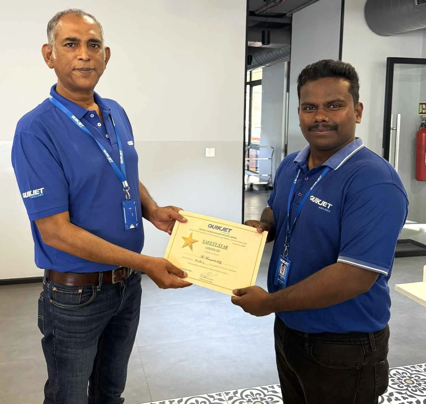 Recognizing Safety Star - Quikjet